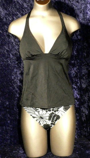 Victorias Secret Miracle Padded Black Tankini Swimsuit M