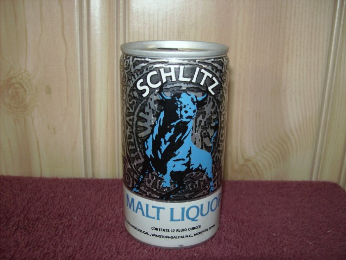 SCHLITZ MALT LIQUOR BEER can-Jos. Schlitz Milwaukee, Wis. Tamps, Fl ...
