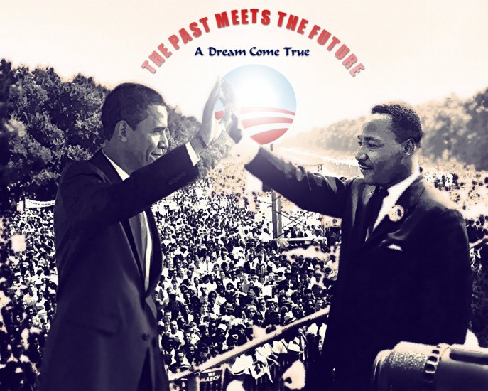 BARACK OBAMA & DR. MARTIN LUTHER KING JR. Poster
