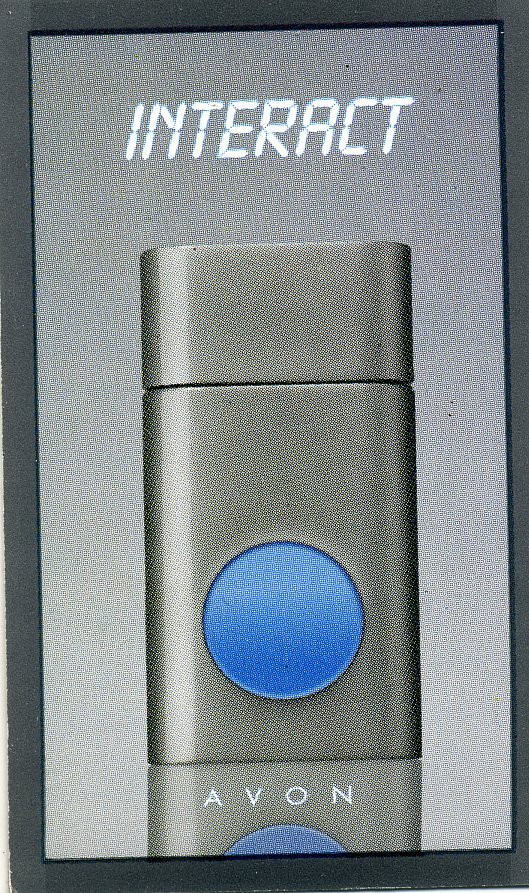 Avon Mens Cologne Sample - Interact! Avon Mens Cologne Sample - Interact!