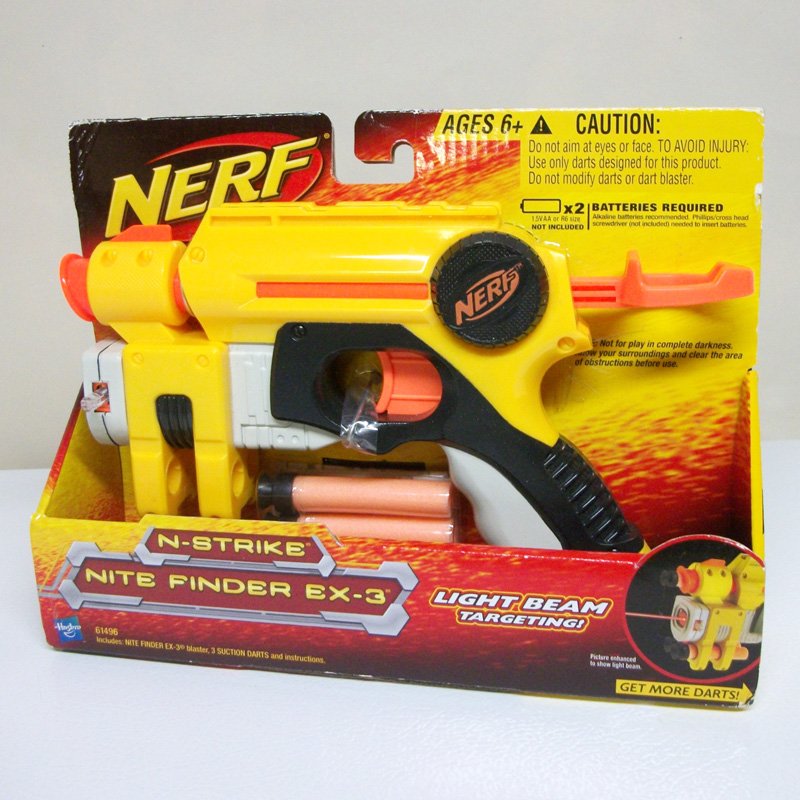 Nerf N Strike Nite Finder Ex 3 Foam Dart Gun Hasbro 2009