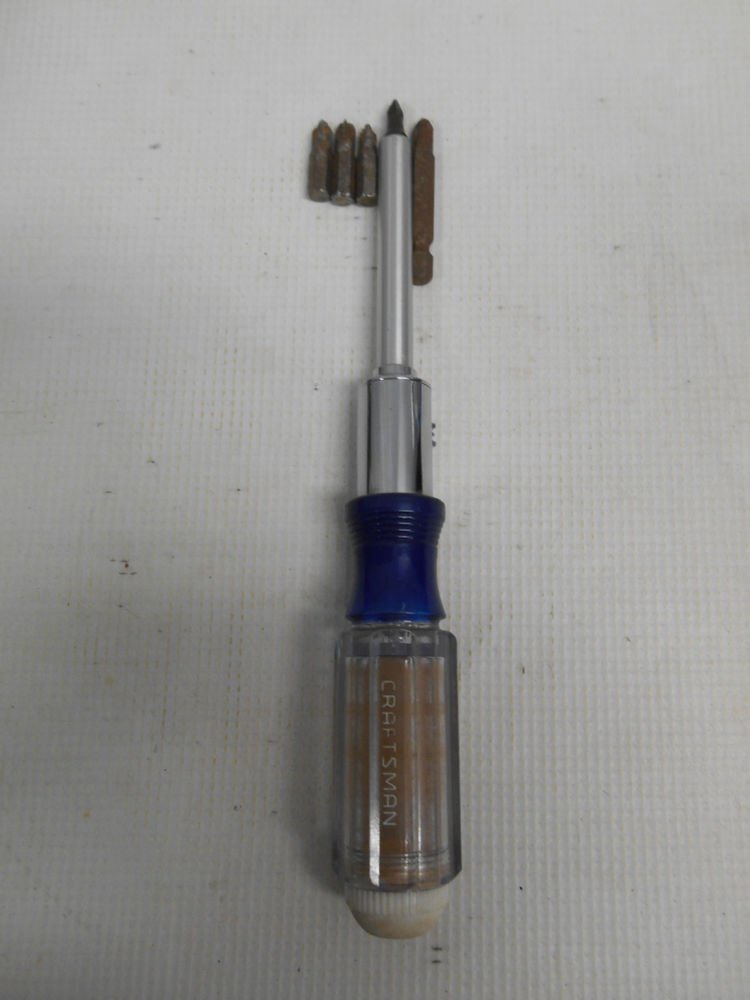 Vintage Craftsman Magnetic Ratcheting Screwdriver No 41466 U WF w/ 5 Bits Vintage Craftsman Magnetic Ratcheting Screwdriver No 41466 U WF w/ 5 Bits