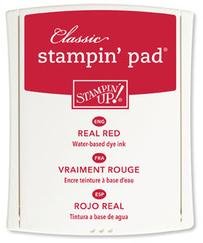 STAMPIN' UP INK PAD- Dye Ink Pad - Real Red