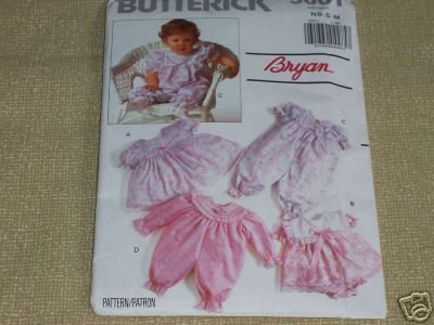 Butterick #5001 Baby girl dress sleeper Sewing Pattern CUT