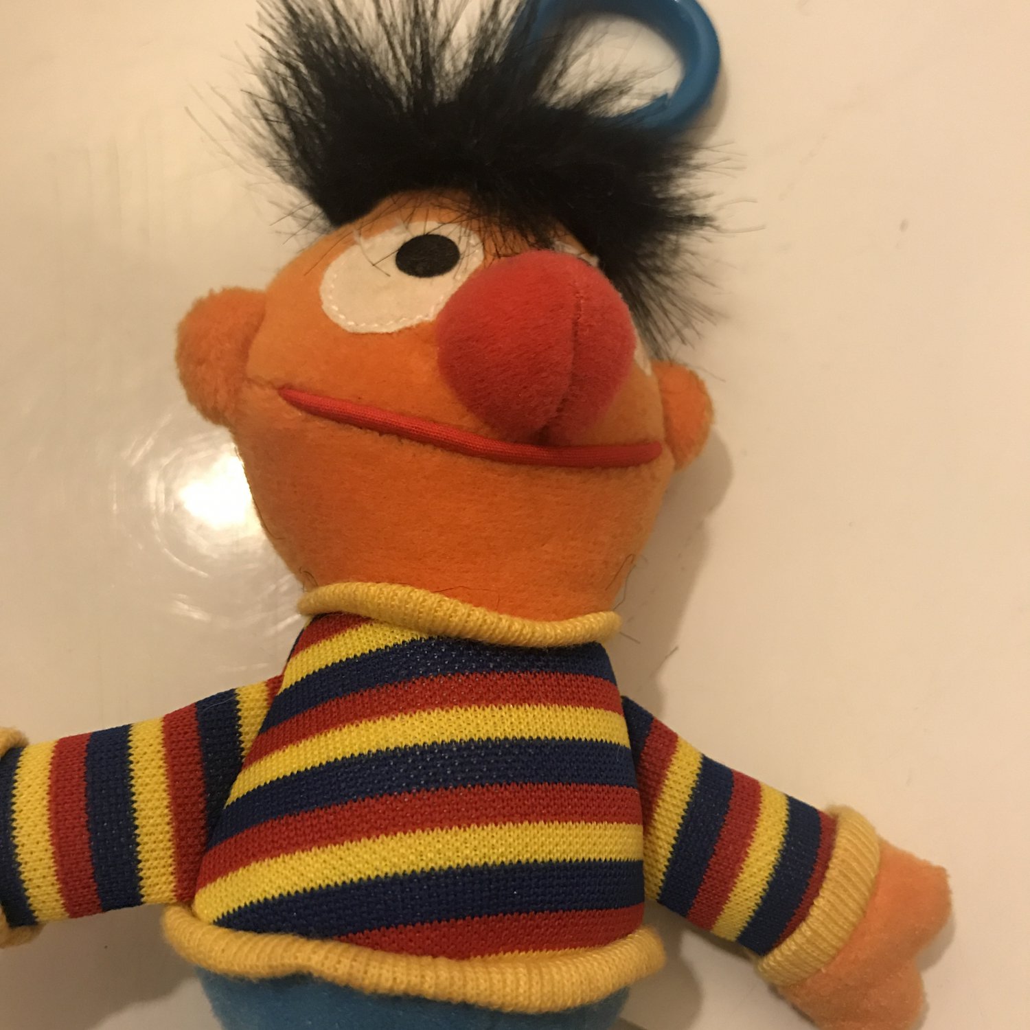 Muppets / Sesame Street ERNIE 5.5" Plush Key Chain Back pack Clip On By ...