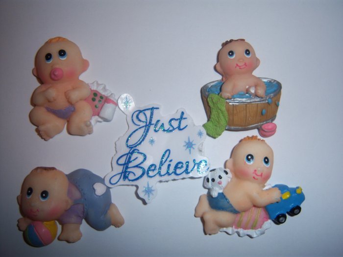 Ceramic Small Babies 1" Baby Shower Favors Capias 24