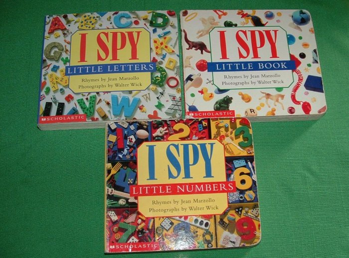 Lot of 3 I SPY board books: Little Numbers, Little Letters, & Little Book