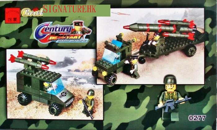 US Military Army Force Missile Transport w/ Soldier Mini Figure Brick ...