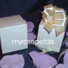 Glossy Favor Boxes - 4"x 4" x 2" Silver - (10 pcs) Wedding/Shower/Party ...