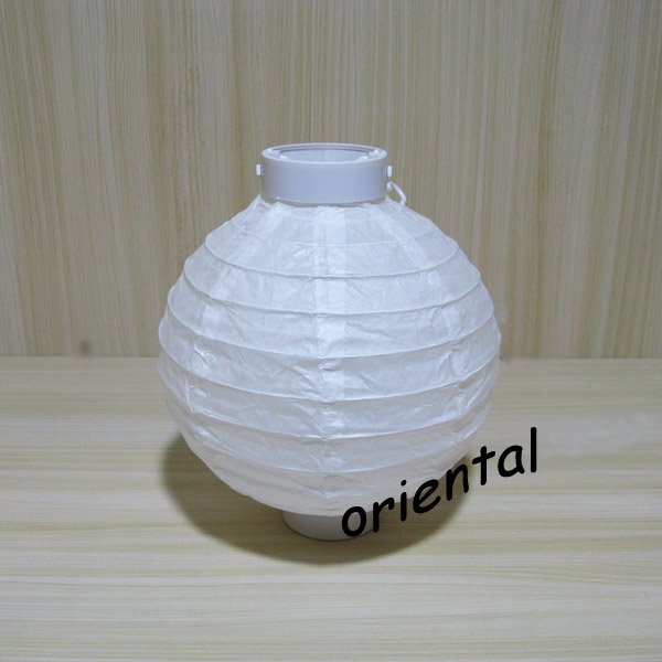 LED Battery Operated White Paper Lantern Centerpiece Table Decorations ...