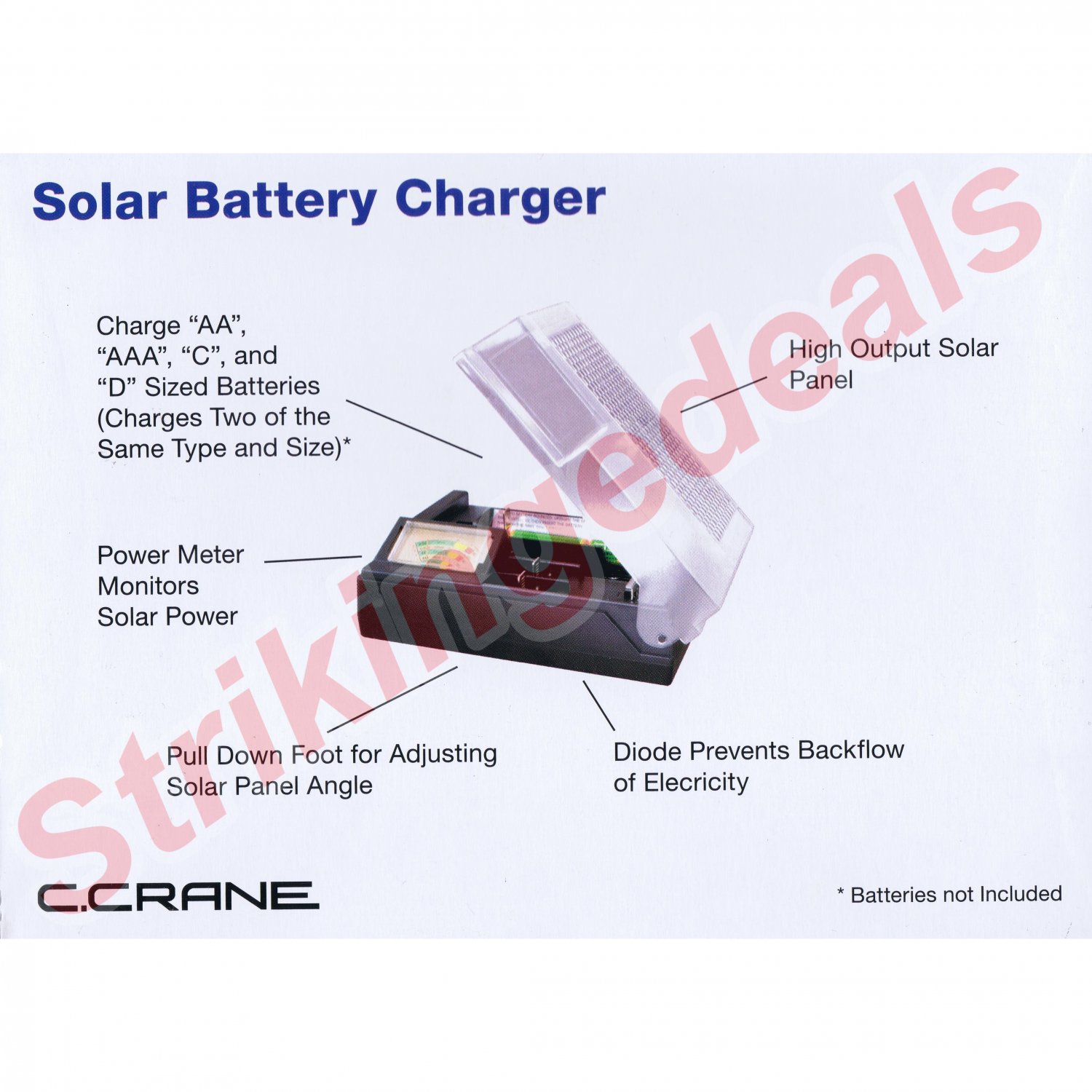 C.Crane SBC Universal Solar Battery Charger