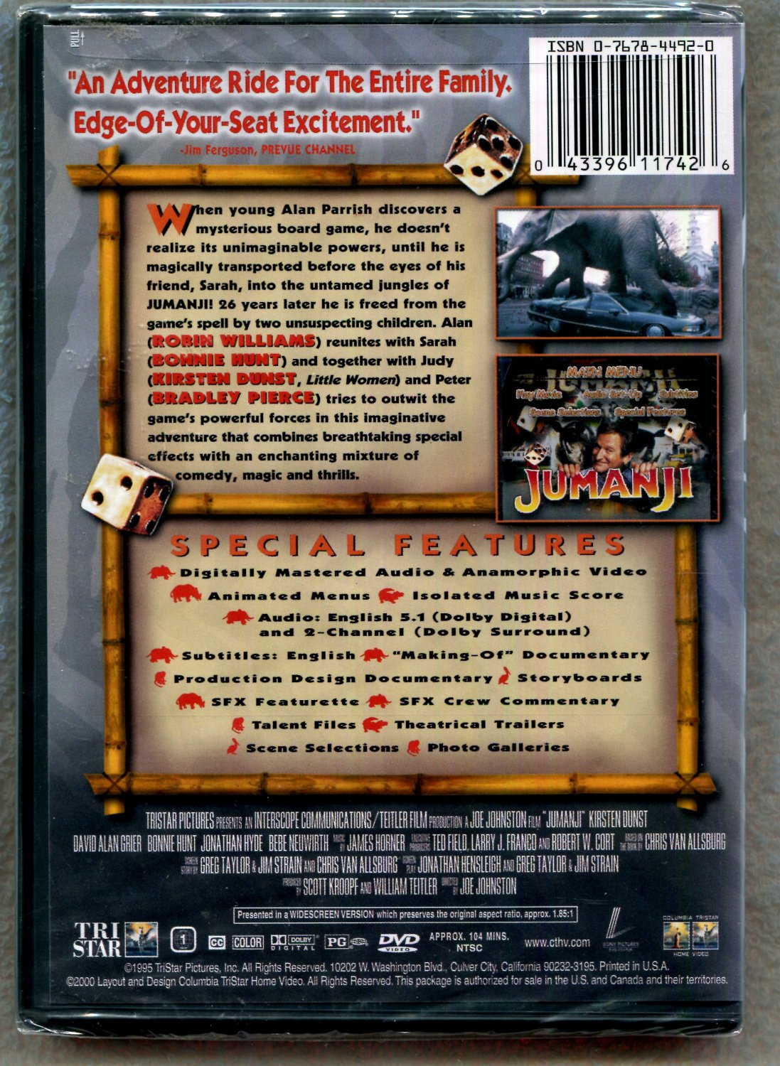 DVD Jumanji Collectors Series