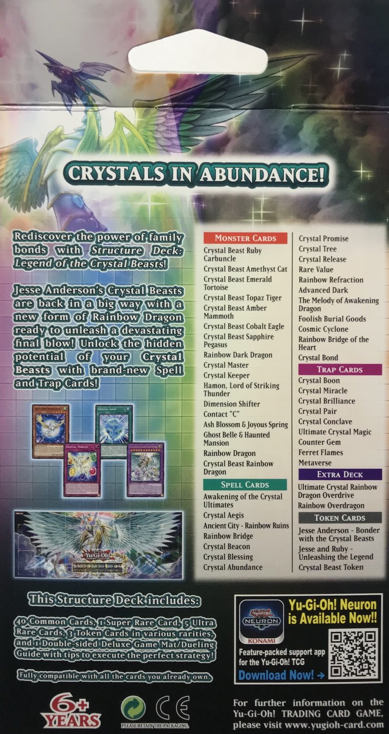 Yu-Gi-Oh! Structure Deck: Legend of the Crystal Beasts (1st Edition)