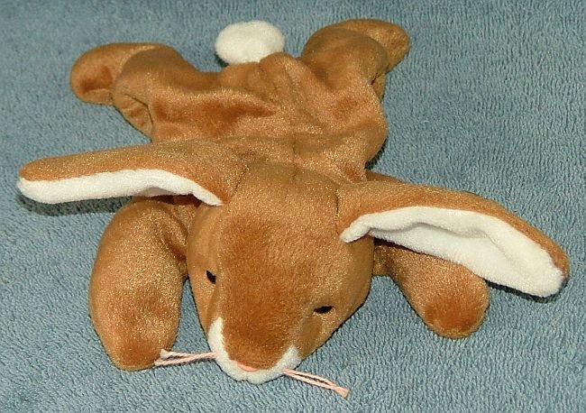TY Beanie Baby Ears the Rabbit 1995 Retired Free Shipping