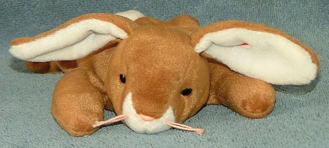 TY Beanie Baby Ears the Rabbit 1995 Retired Free Shipping