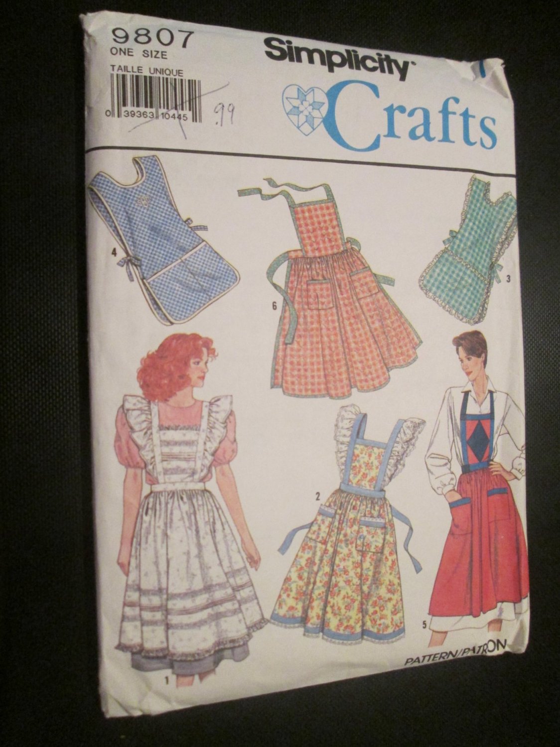Simplicity 9807 Simplicity 9807 Sewing Pattern Misses Set of Aprons Bib ...
