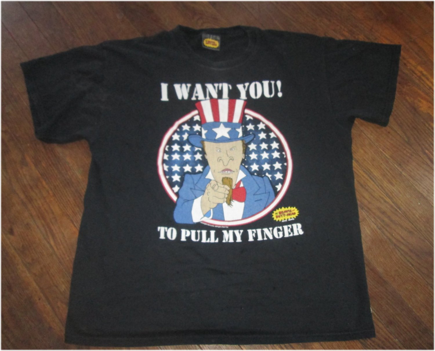 Beavis and Butthead I WANT YOU.. Uncle Sam Patriotic Flag Cartoon LARGE ...