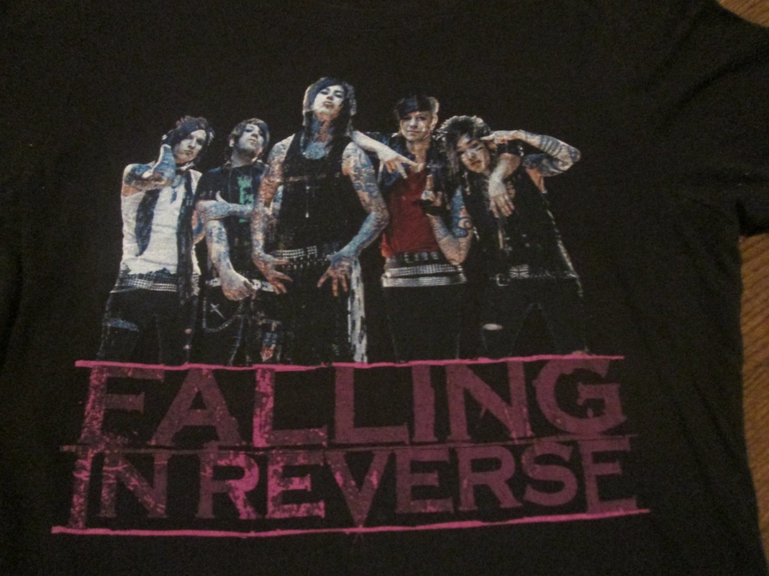 Vintage Falling In Reverse Band Shirt Ladies Fitted FREE SHIPPING