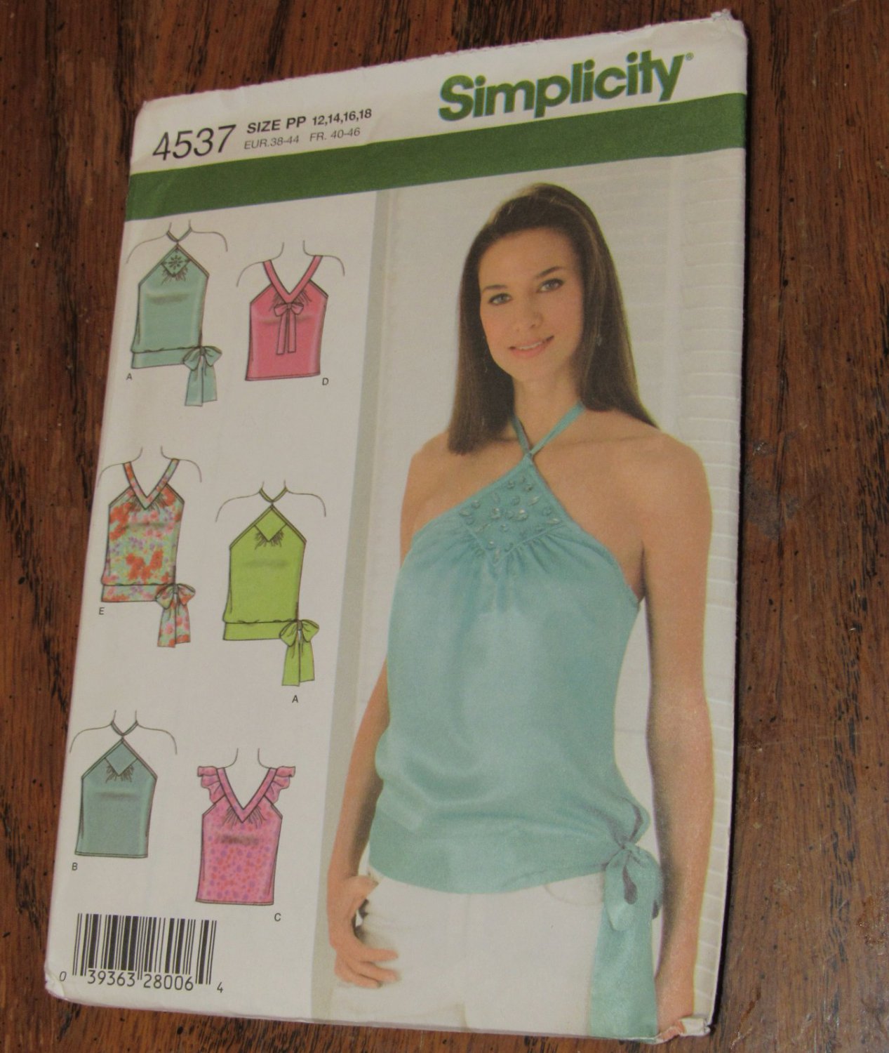 Simplicity Sewing Pattern 4537 Misses Size 12-14-16-18 Halter Summer ...