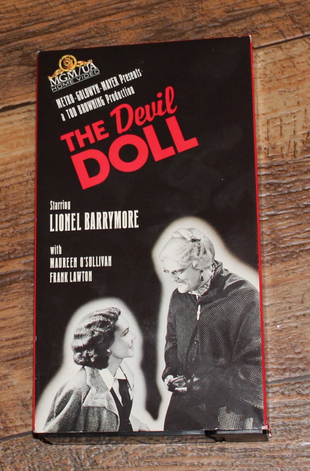 Vintage VHS Tape Video Movie The Devil Doll Horror Lionel Barrymore