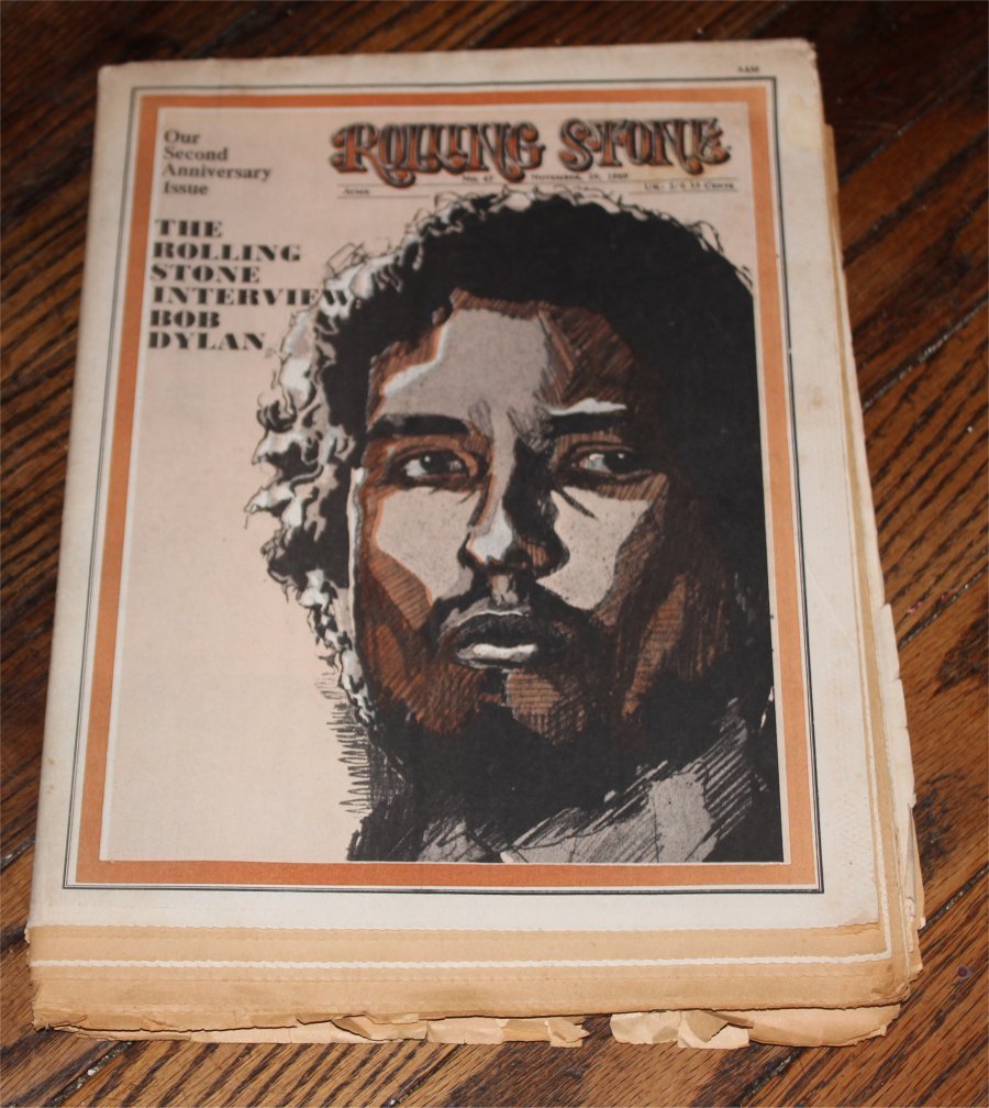 NOVEMBER 29 1969 ROLLING STONE MAGAZINE NO. 47 BOB DYLAN INTERVIEW, NO ...
