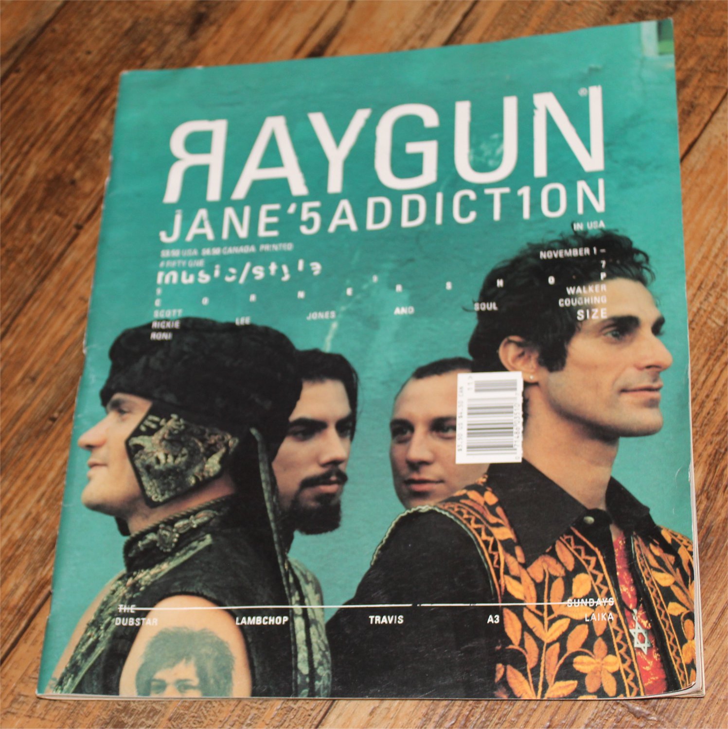 RARE VINTAGE RAYGUN Magazine Janes Addiction Cover FREE SHIPPING ...