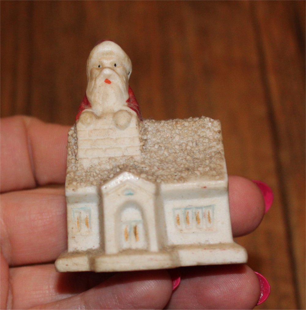 Antique 1920s 1930s Vintage Japan Bisque Christmas Snowbaby Santa Claus ...