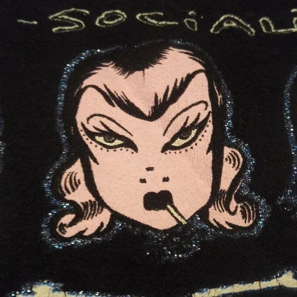 Vintage late 90s y2k Mall Pastel Goth Witch Vamp fits Ladies Medium