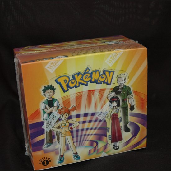Pokemon 1st Edition Gym Heroes Booster Box – Factory Sealed Shrink Wrapped