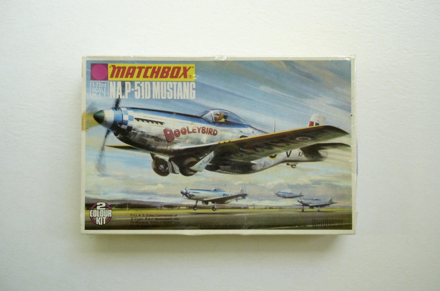 Matchbox NA P-51D Mustang 1/72 Scale Model Kit NEW