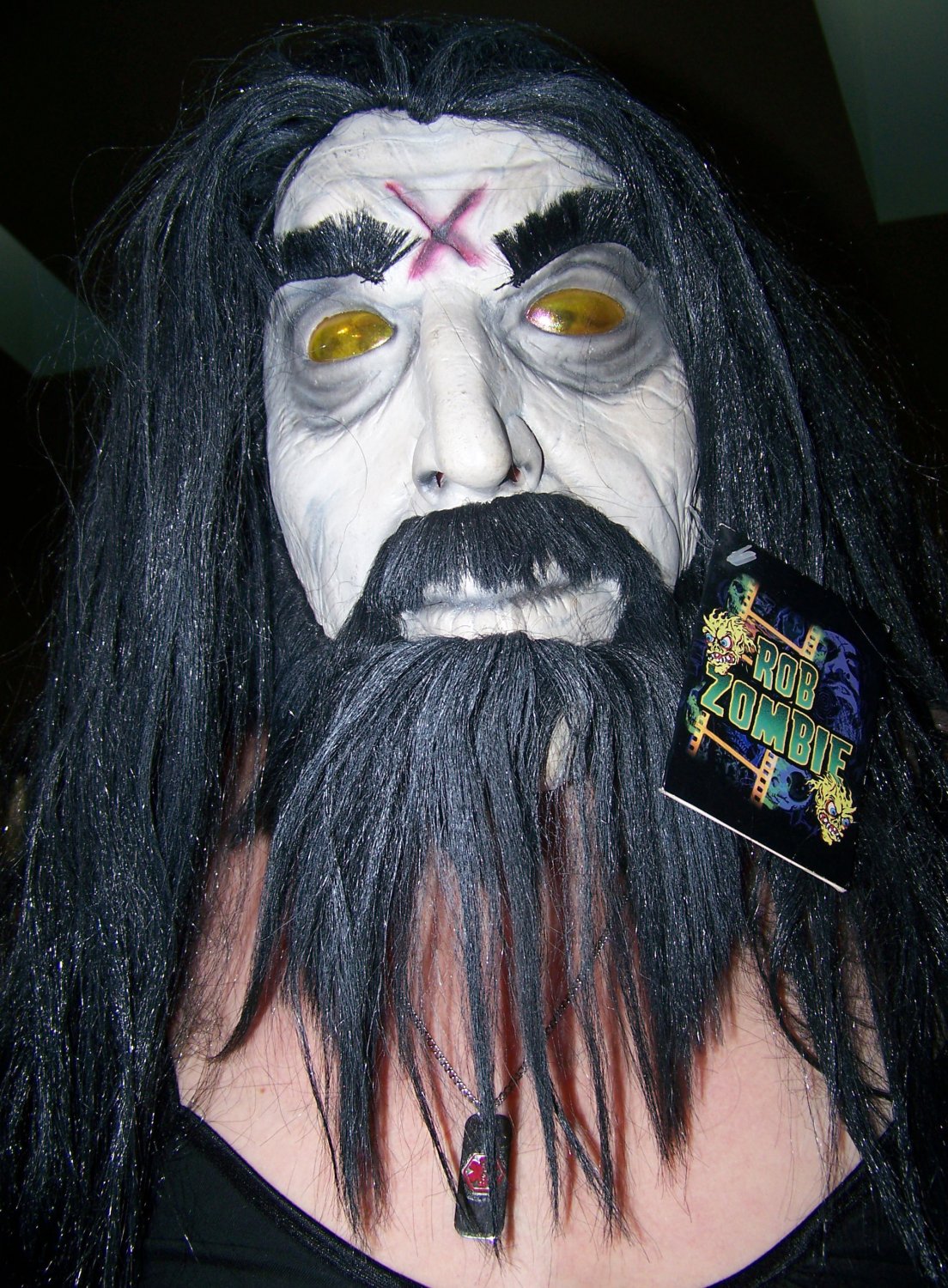 RARE NEW ROB ZOMBIE Halloween Costume MASK © 2001