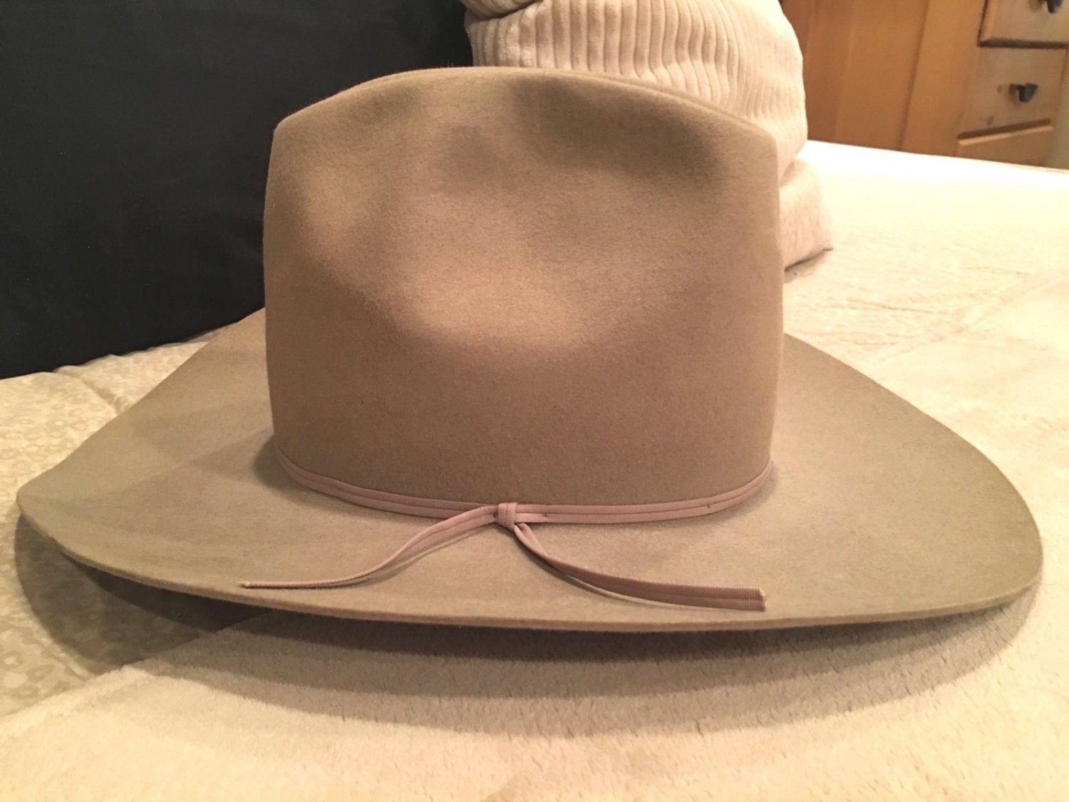 SOLD! ARIZONA HATTERS Cowboy Hat FUR FELT Tan Vintage Size 7 1/2 Medium
