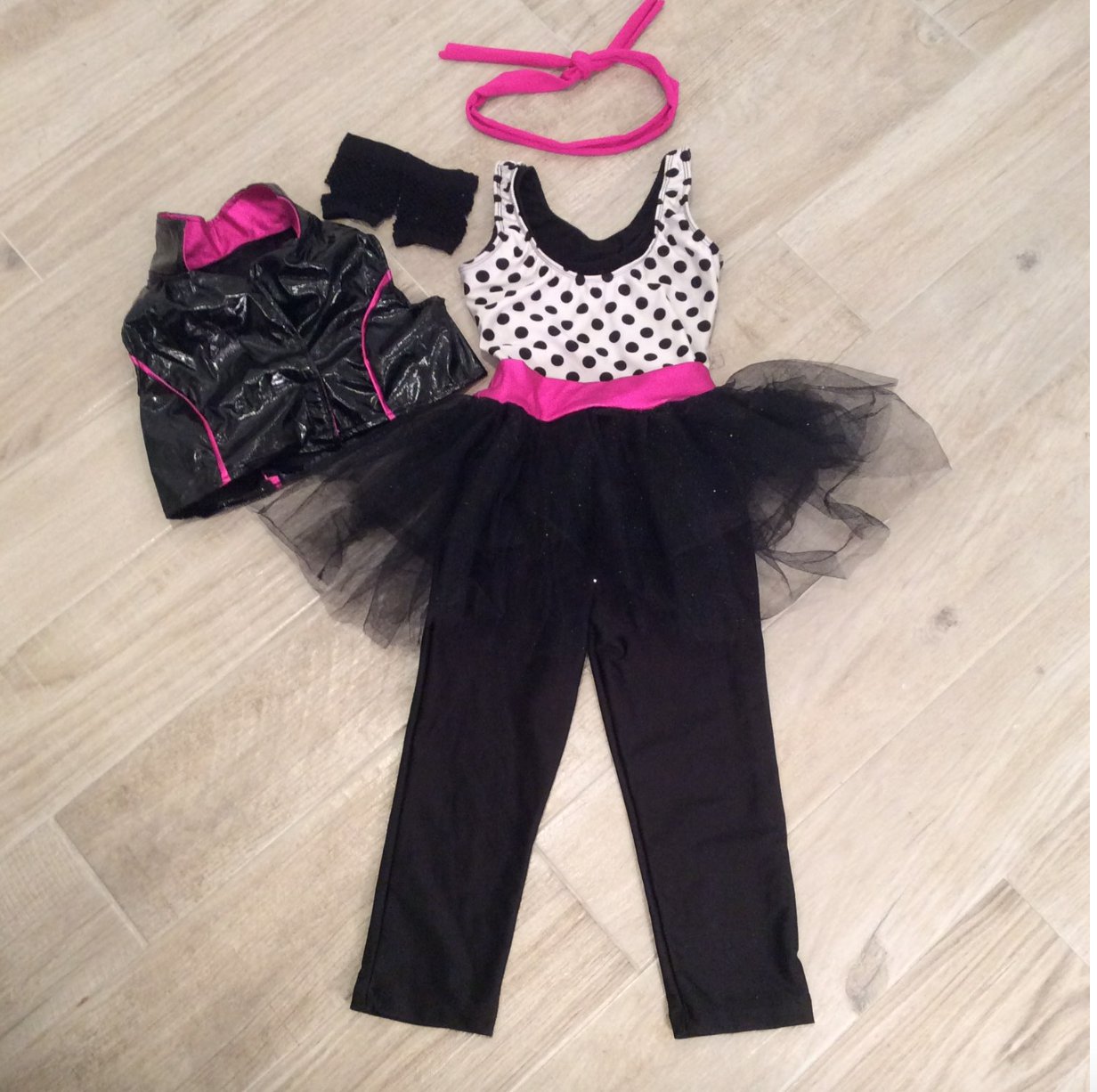 80s POP ROCK PUNK COSTUME SET Kids M Pageant Dance SCHOOL DANCE EIGHTIES