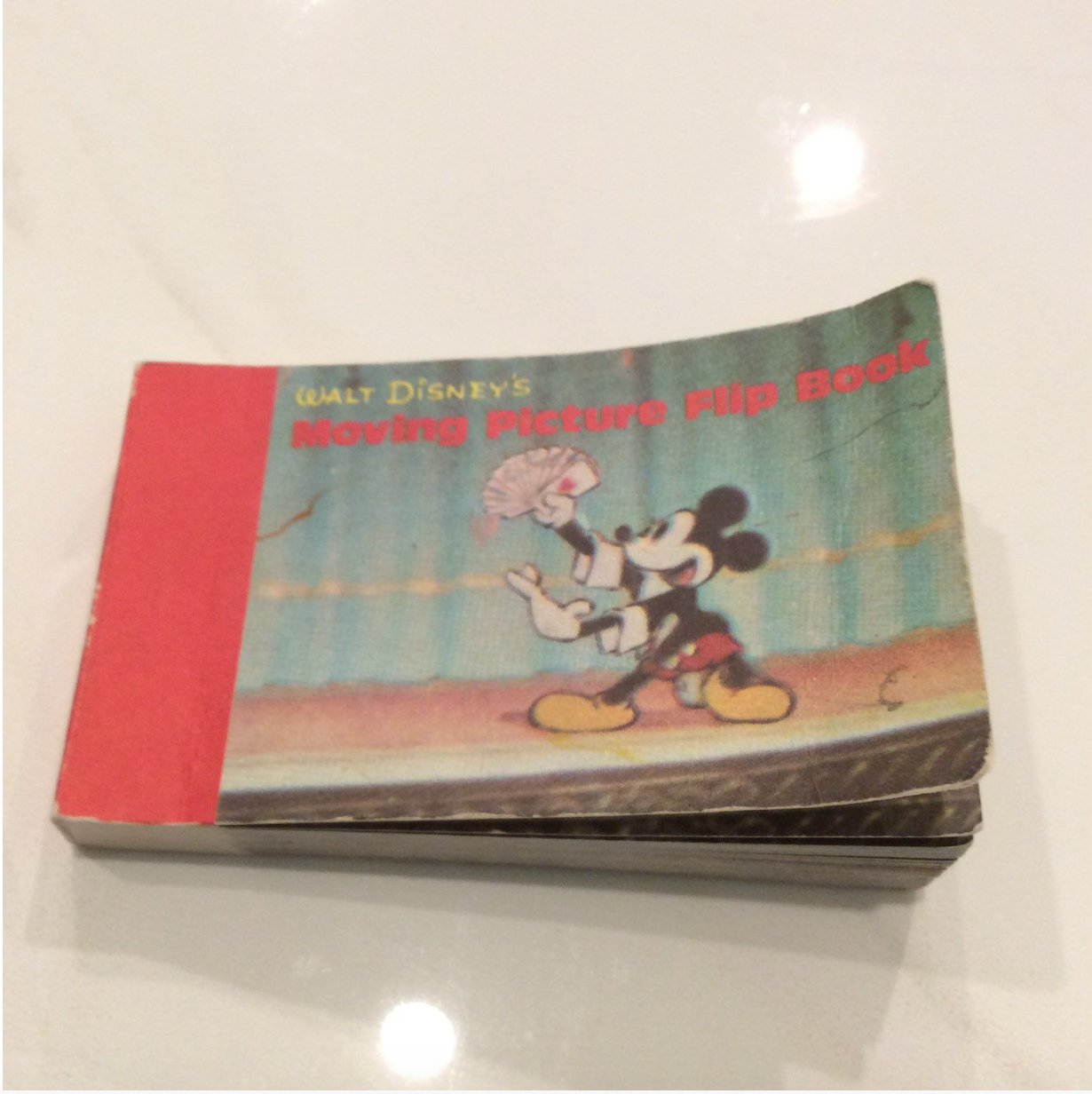 VTG 80s Disney MICKEY DONALD FLIP BOOK