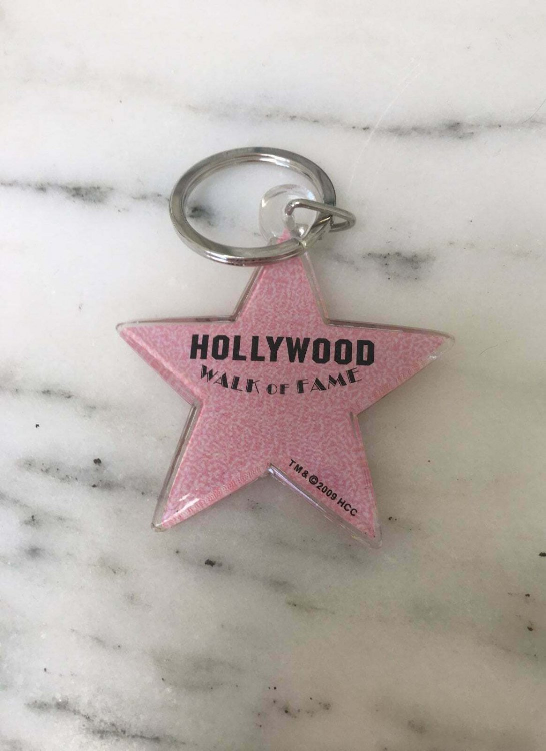 Hollywood ROCKSTAR / PRINCESS Star Keychain Pink