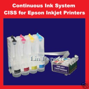 Bulk Ink System for Epson T10 T20 T30 T40W TX100 TX200 TX400 TX300F ...