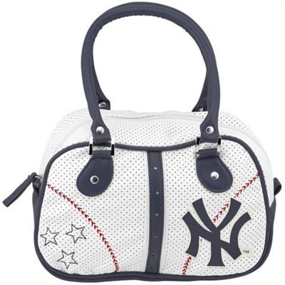 New York Yankees Ladies White Bowler Purse