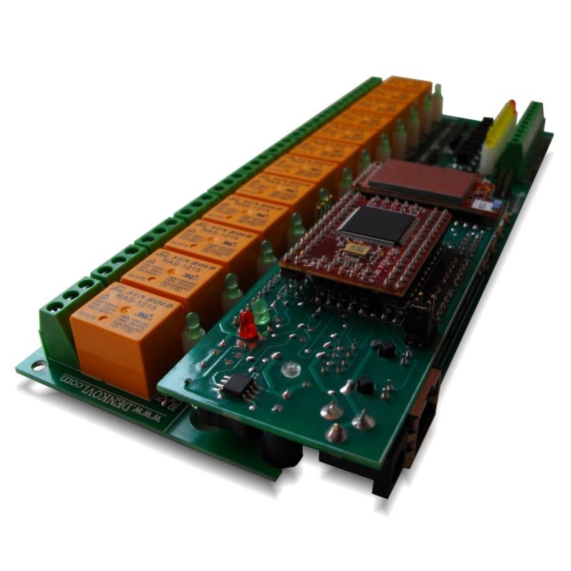 Wi-Fi 12 relay module - Web, TCP/IP, Telnet, HTTP API, E-mails - 12V