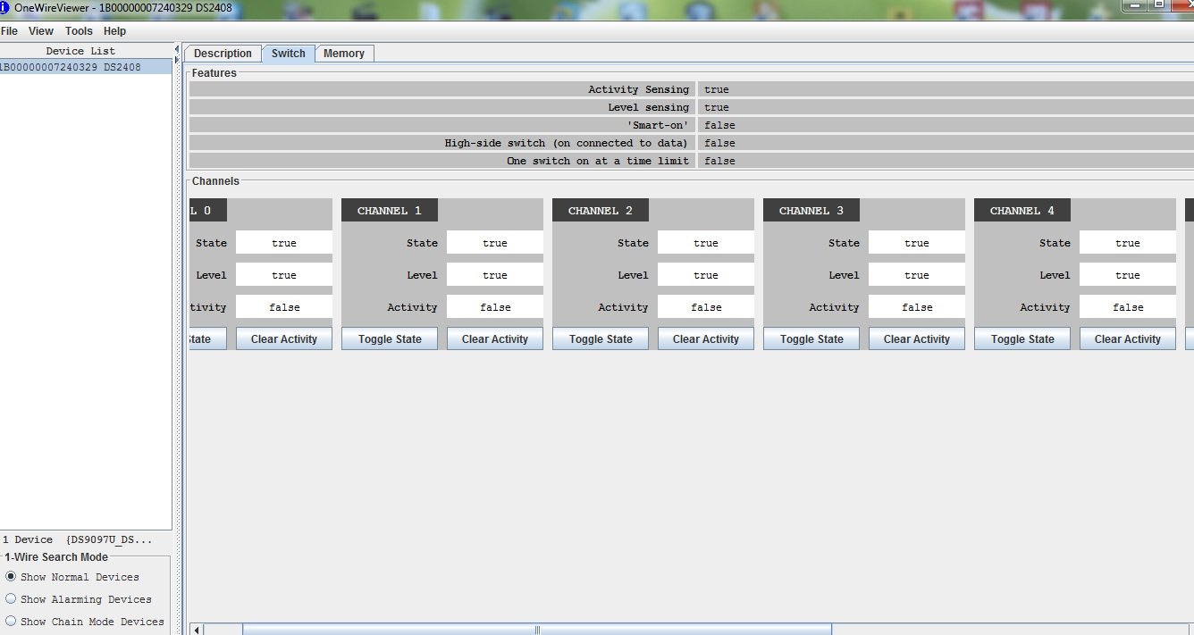 1-Wire, 8 Channel Relay Module Board based on Dallas DS2408 chipset - 12V
