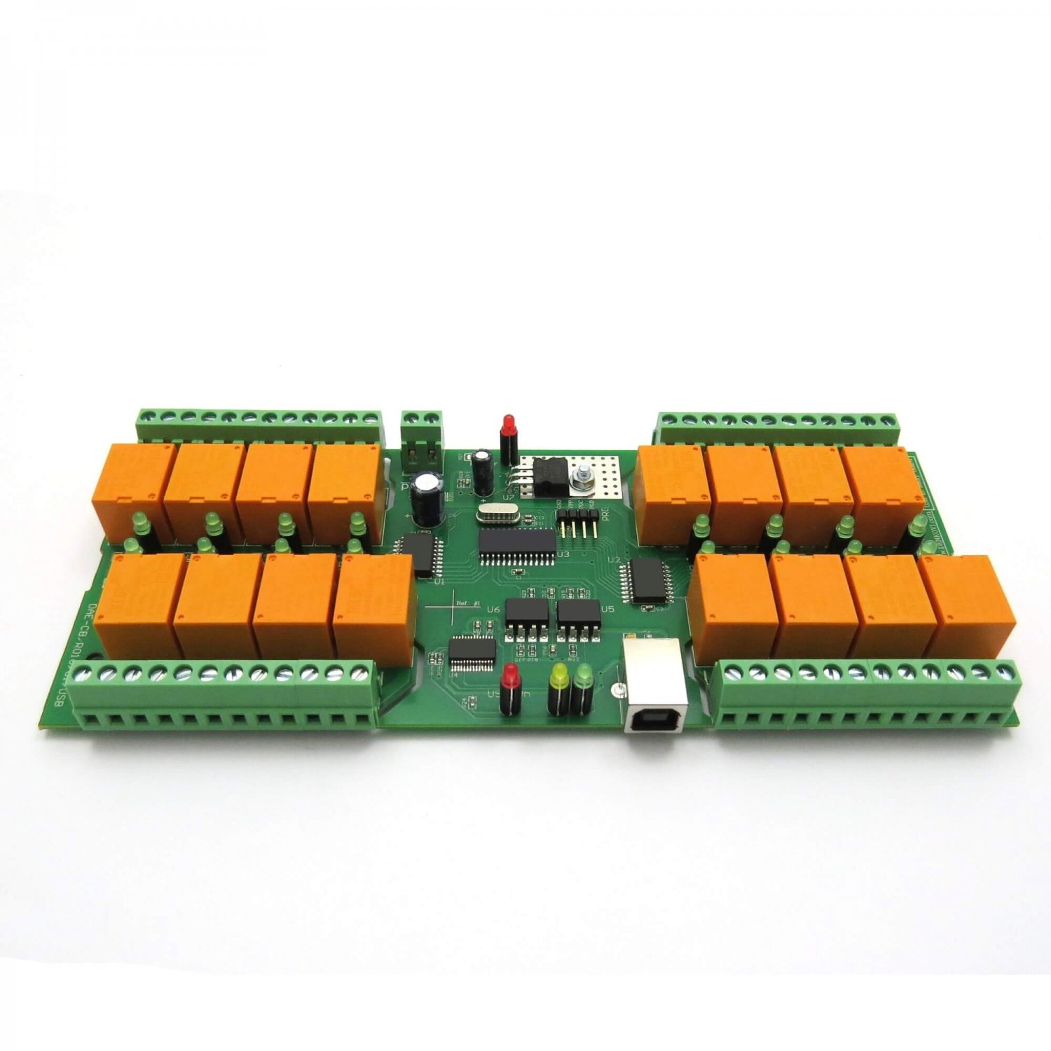 USB 16 Channel Relay Board - Virtual COM (Serial) Port - 12V