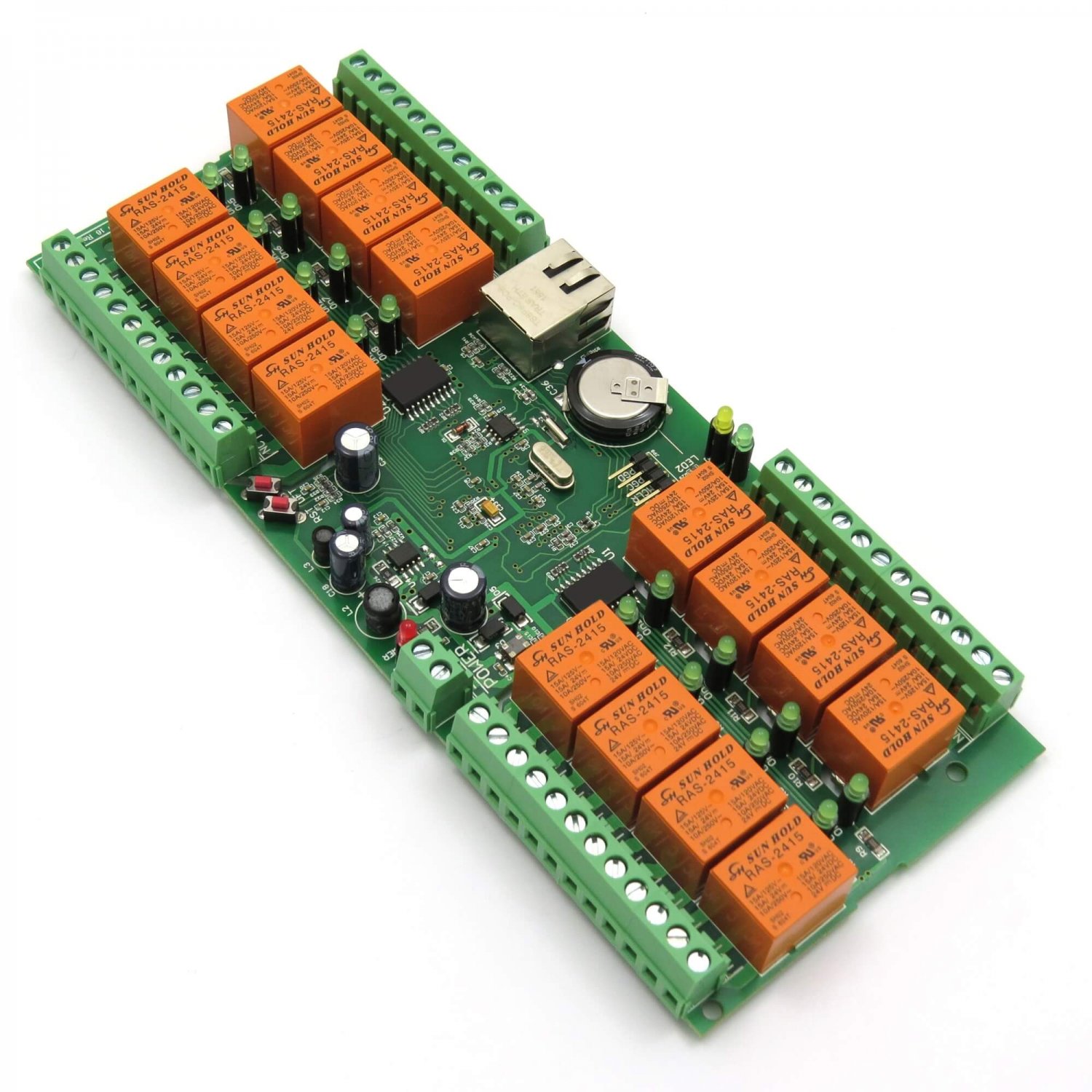 smartDEN IoT Internet / Ethernet 16 Relay Board - 24V