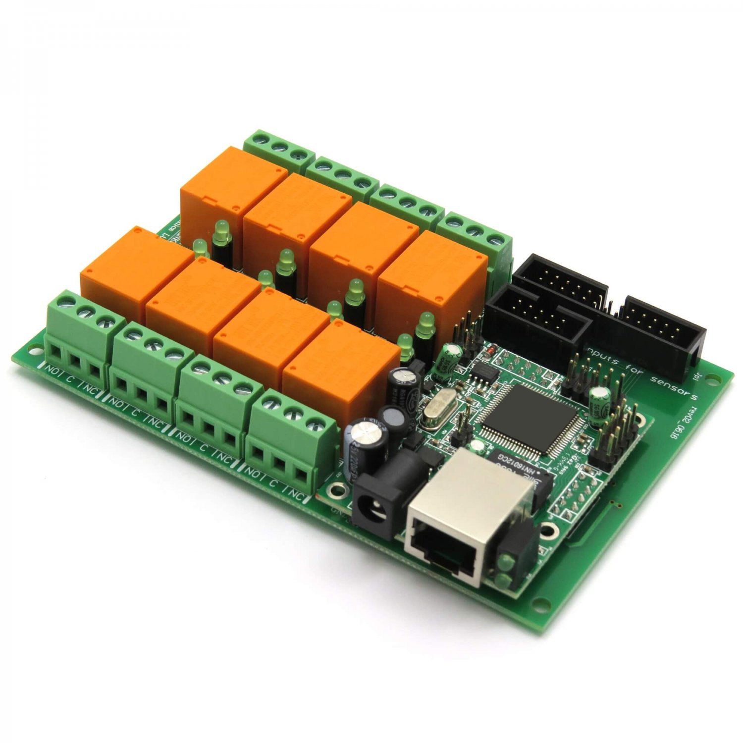 SNMP 8 Relay Module for Temperature Measurement LM35DZ, 12V