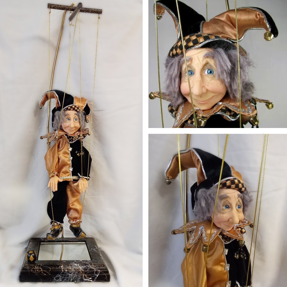 Marionette String Puppet The Royal Jester Bothius by Jacqueline Kent