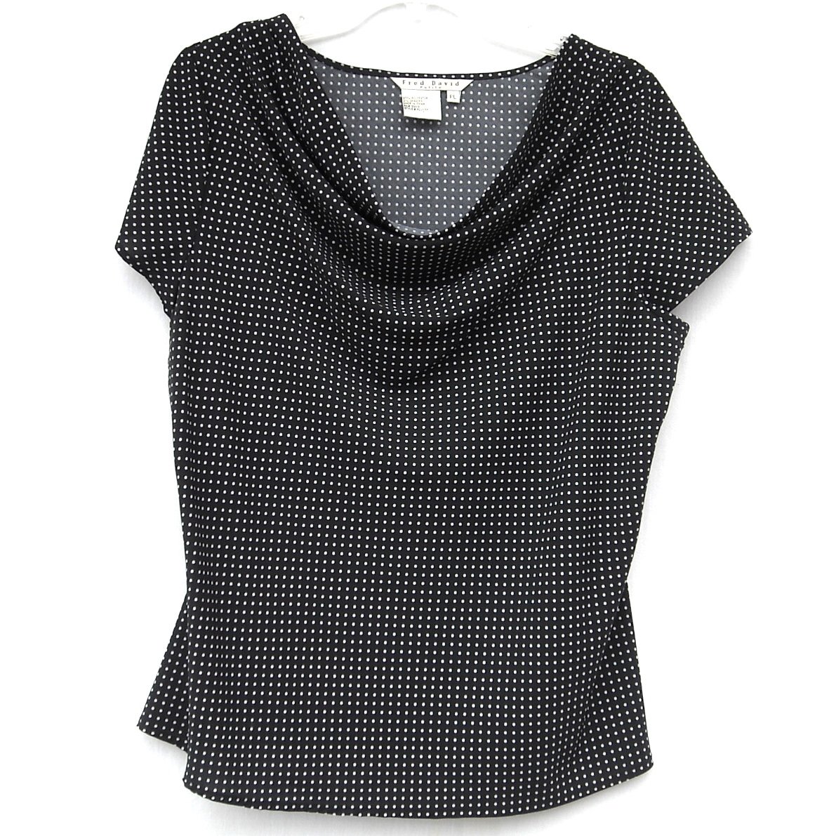 Fred David Petite Misses Womens Blouse Top Size PL