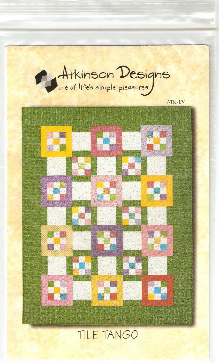 Atkinson Design Tile Tango Quilt One of Lifes Simple Pleasures Crafts ...