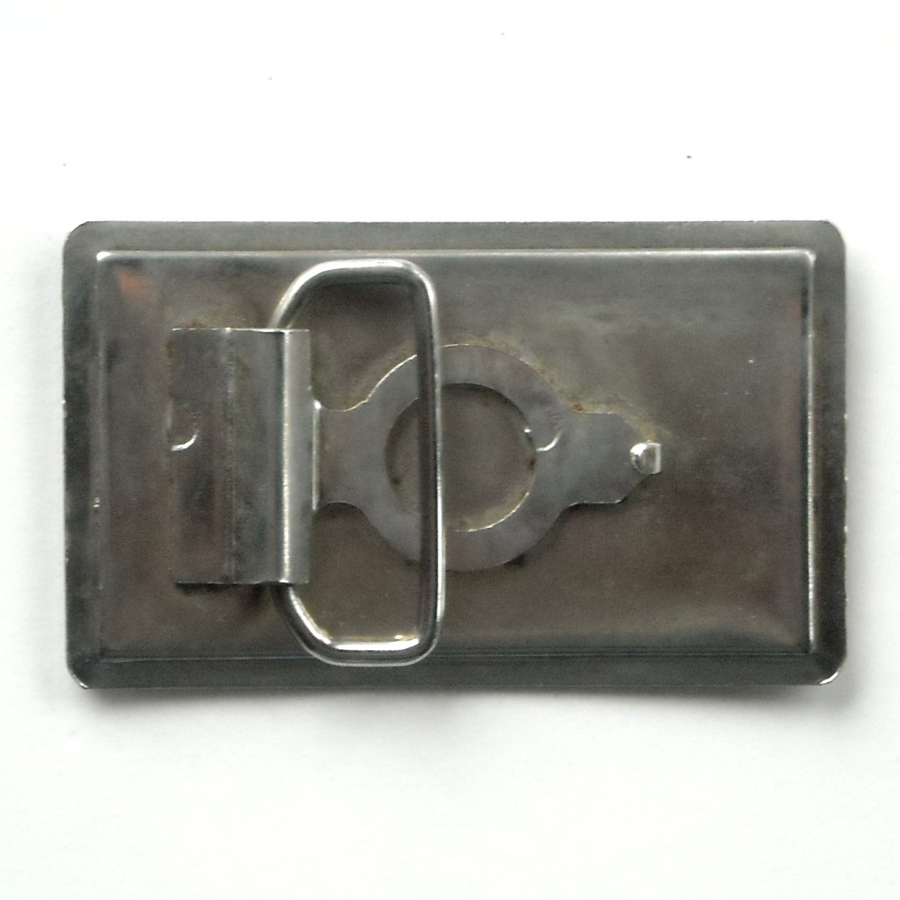 Vintage Hand Engraved Silver Color Alloy Belt Buckle