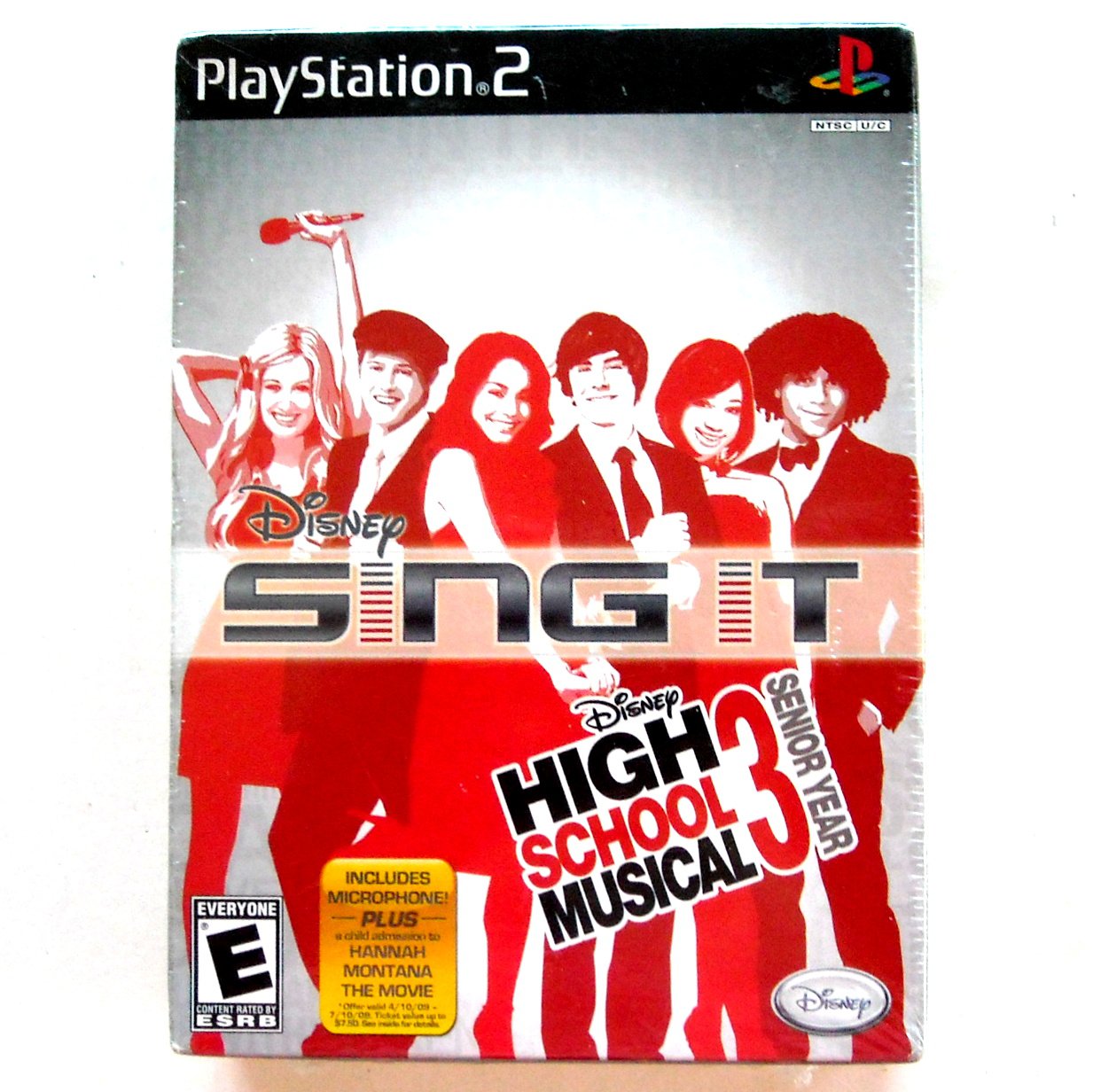 Disney Sing It High School Musical 3 PS2 Game With Microphone