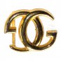 Gucci Classic GG Logo Vintage Gold Color Belt Buckle