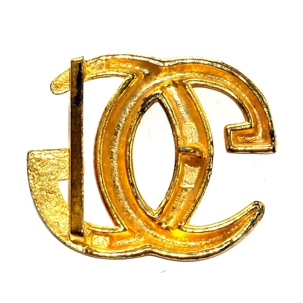Gucci Classic GG Logo Vintage Gold Color Belt Buckle