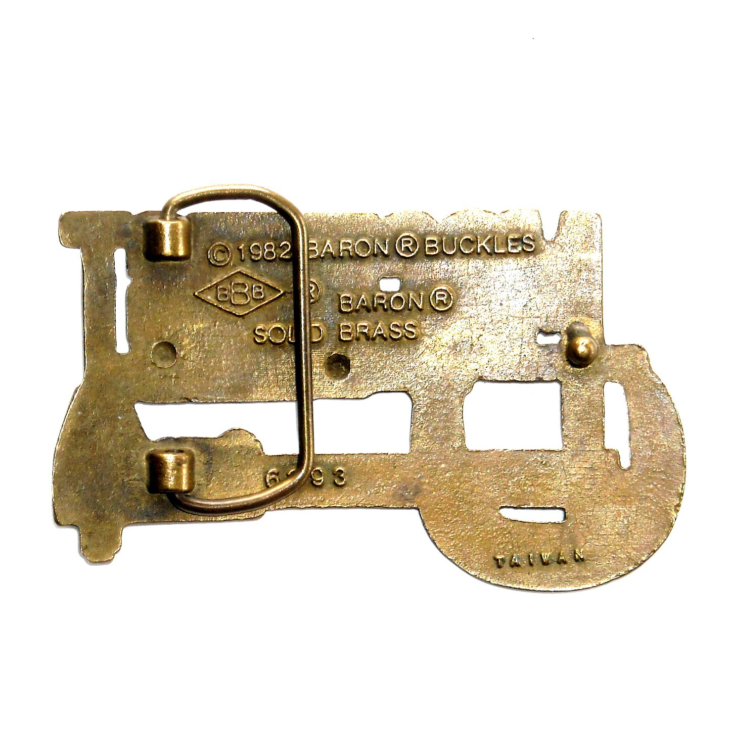 Machinist Baron 1982 Solid Brass Belt Buckle